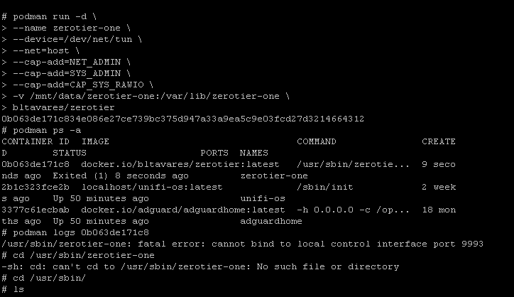 zerotier setup - unable to bind port 9993 · Issue #377 · unifi-utilities/unifios-utilities · GitHub