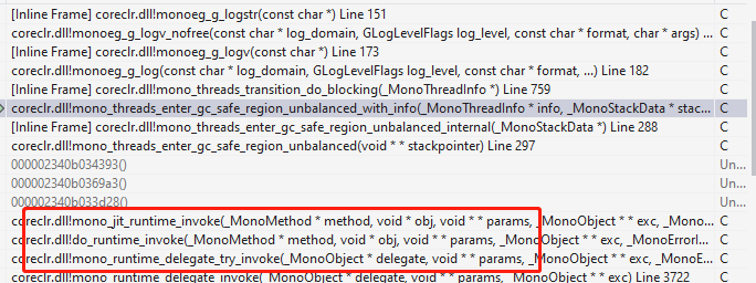 [MonoVM] crash when call internal call function duration `mono_runtime_delegate_invoke` · Issue ...