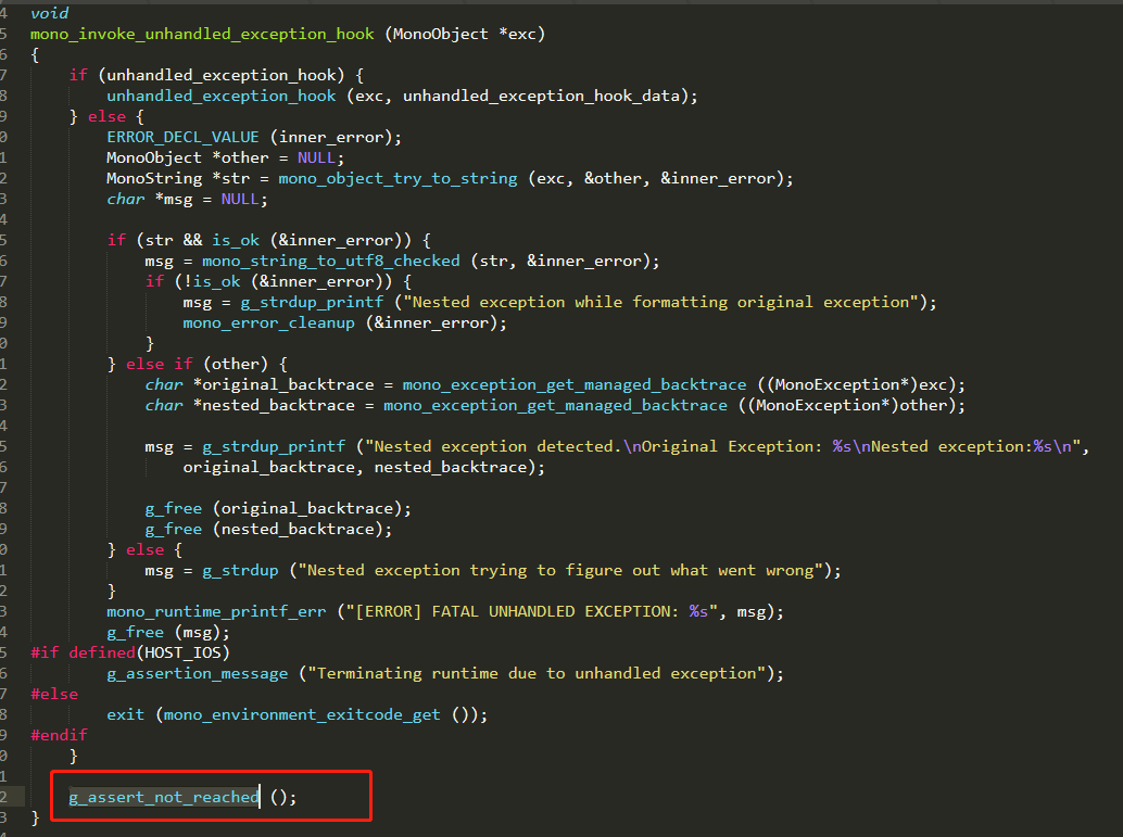 Set Unhandle Exception Hook Will Assert How Can I Handle Unhandle Exception？ · Issue 14381