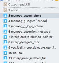 * Assertion at /mono/mono/mini/interp/interp.c:2585, condition `is_ok (error)' not met, function ...