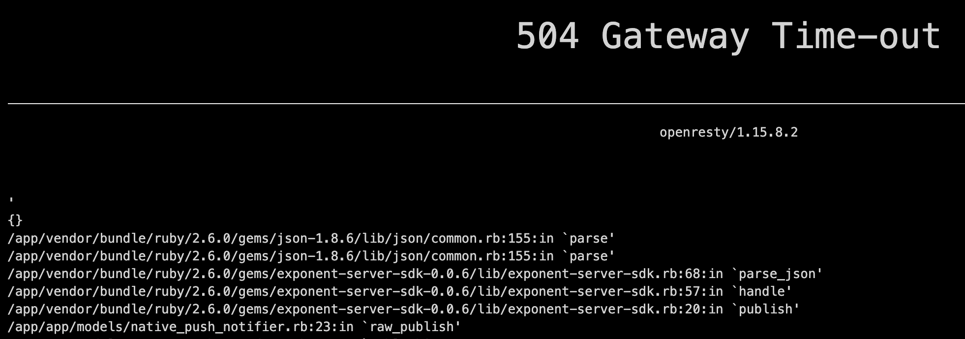 Bad Gateway (502) errors for push notifications. · Issue #7189 · expo ...