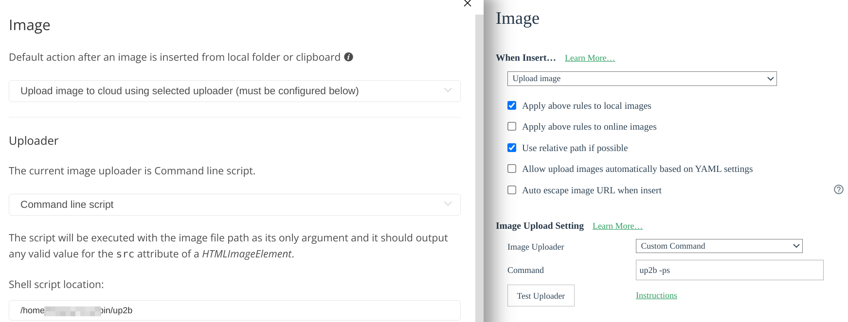 Docs: Custom image uploader · Issue #2862 · marktext/marktext · GitHub