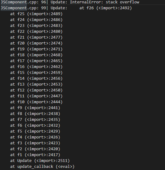 Strange Exception Internalerror Stack Overflow · Issue 97 · Bellardquickjs · Github