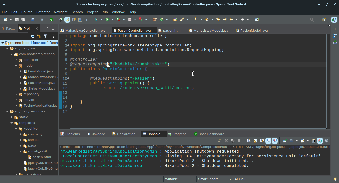 GitHub - tarihoran20/techno: Springboot Quiz - Model - No 2