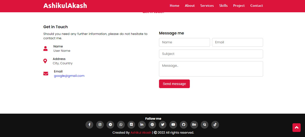 GitHub - iamashikulakash/Portfolio-HTML-CSS-JS