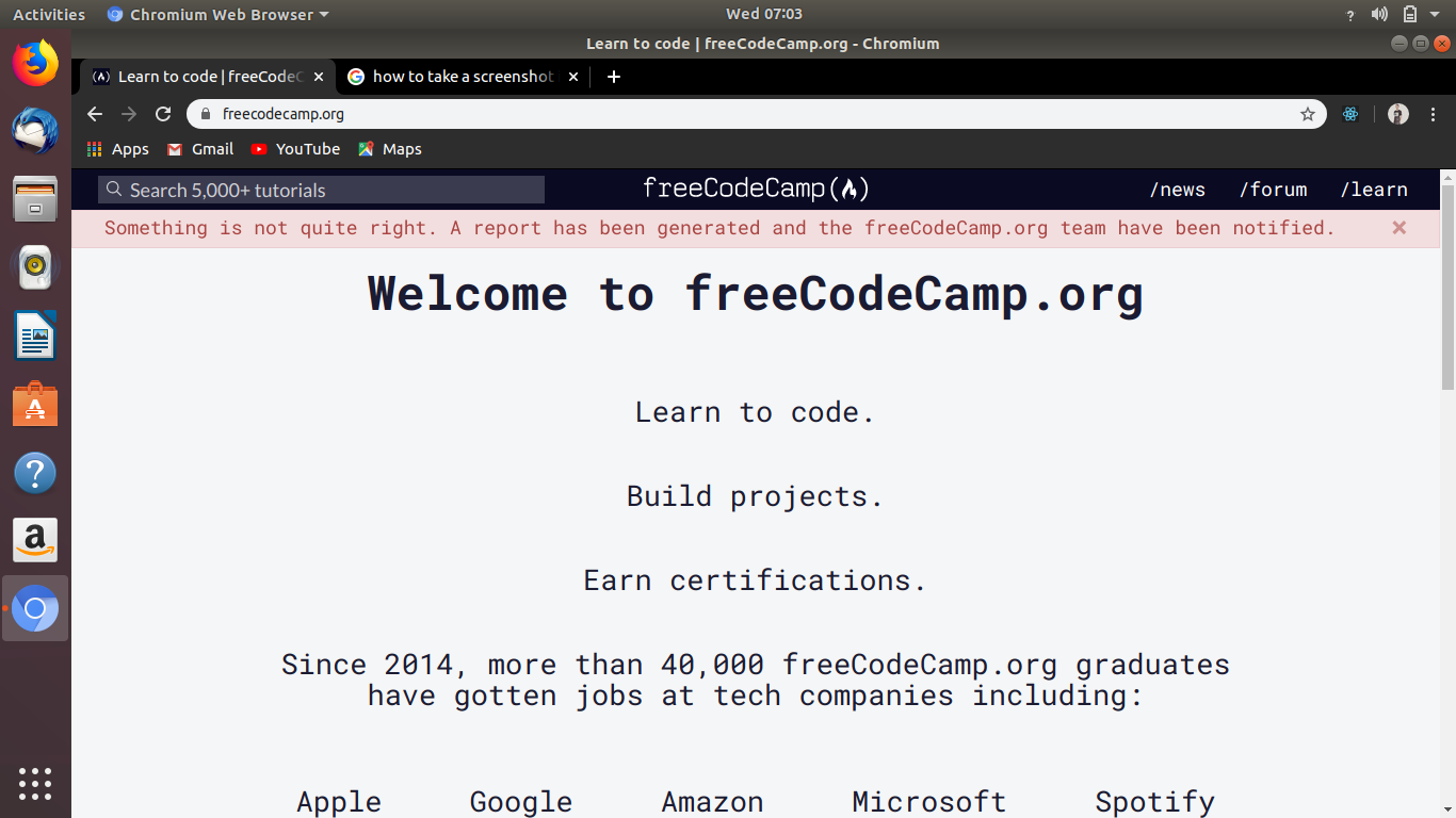 The learning part not working on Ubuntu linus Chromu · Issue #38095 ...