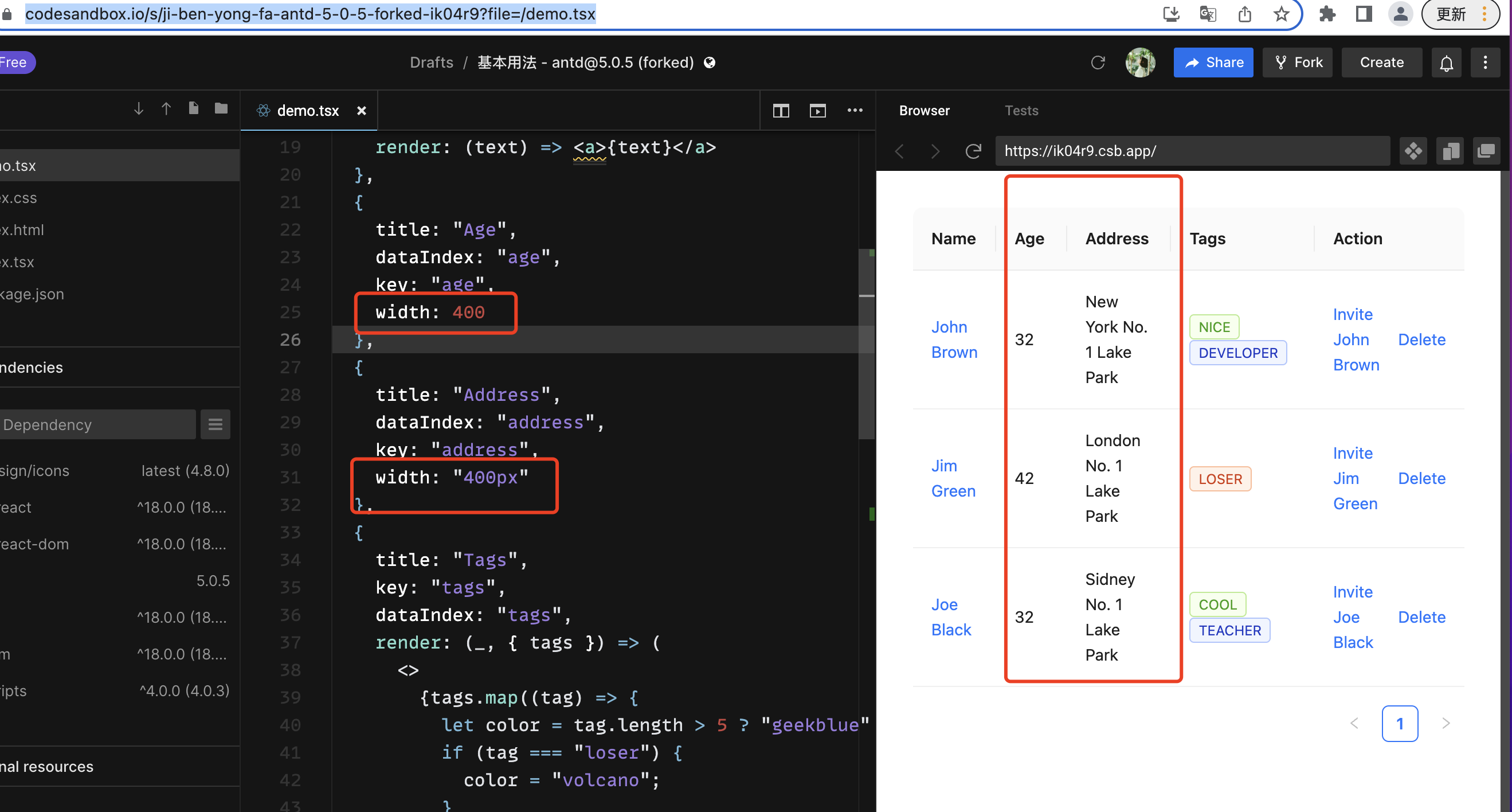 antd 5.0 Table组件设置单行宽度无效 · Issue #39437 · ant-design/ant-design · GitHub