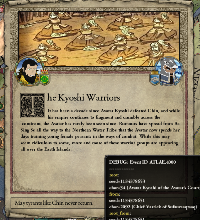 Kyoshi Warriors event · Issue #595 · Rystic/ATLA-restored · GitHub