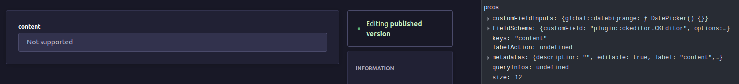 custom fields broken in v4.5.4 · Issue #15273 · strapi/strapi · GitHub