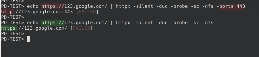 wrong output message if used port switch · Issue #1092 · projectdiscovery/httpx · GitHub