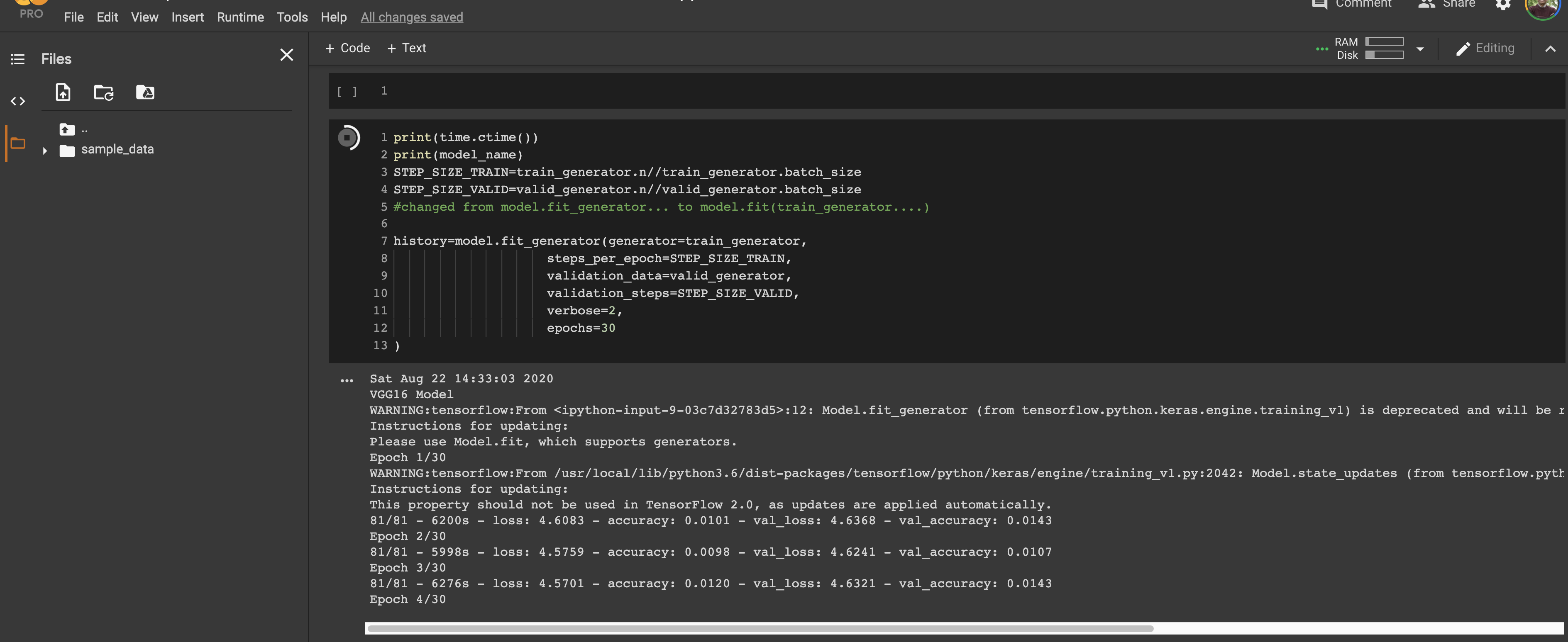 Colab Pro-GPU run code very slow · Issue #1490 · googlecolab/colabtools ...