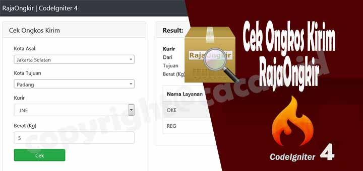 GitHub - blogcacanid/ci4-rajaongkir: Cek Ongkos Kirim Dengan RajaOngkir CodeIgniter 4