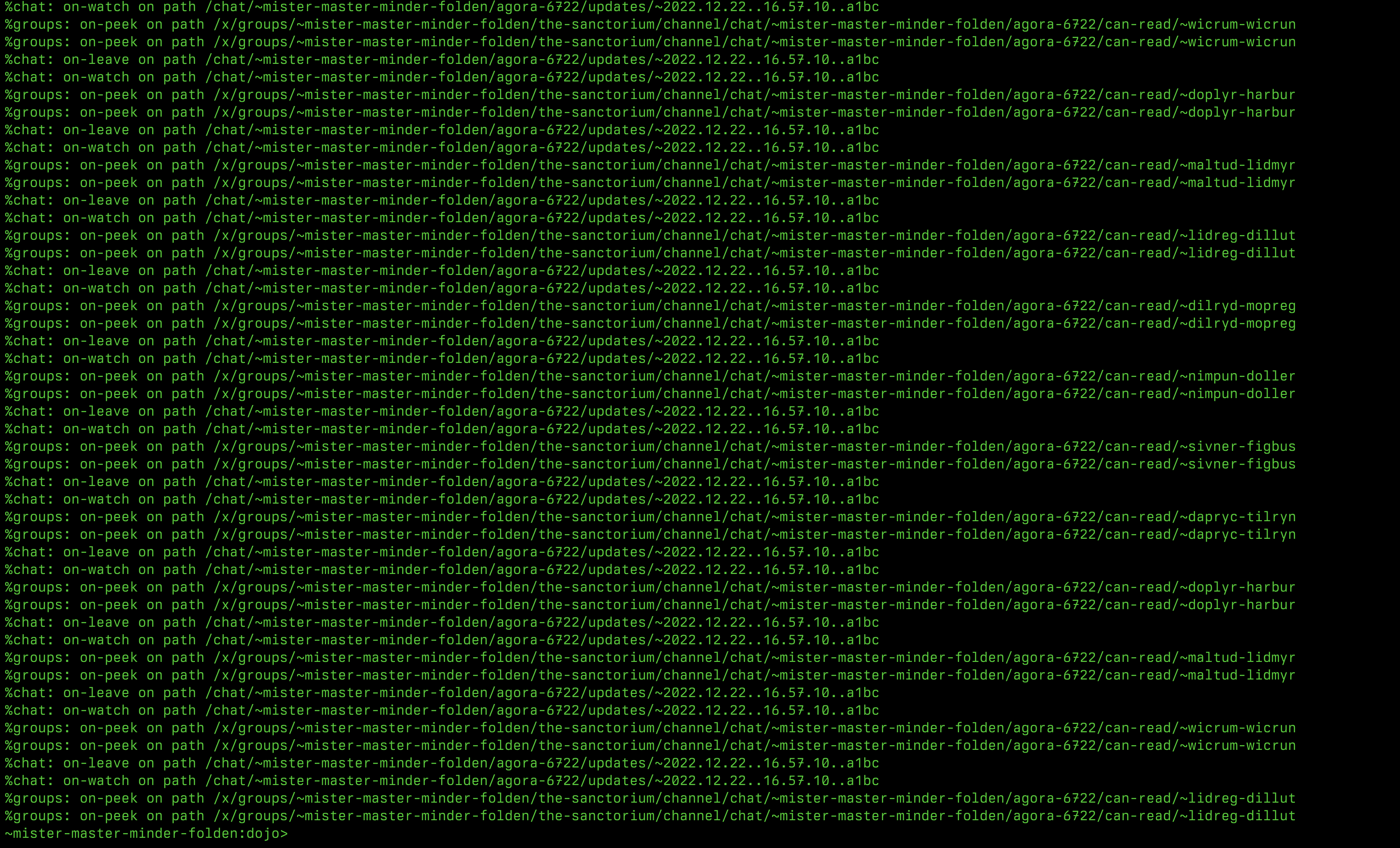 Non-Stop Dojo · Issue #6175 · urbit/urbit · GitHub