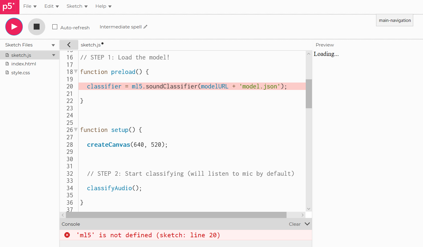 'ml5 ' is not defined · Issue #2378 · CodingTrain/website-archive · GitHub