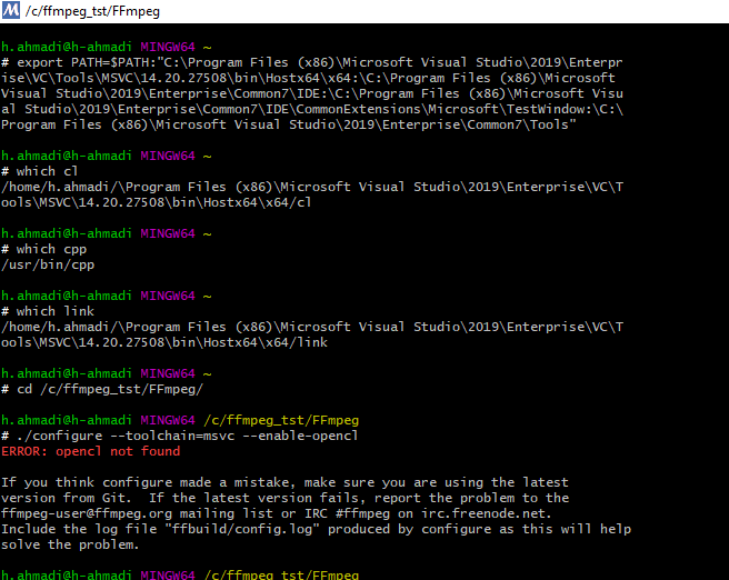Help: Guide to compile FFmpeg with OpenCL ICD · Issue #1301 · m-ab-s/media-autobuild_suite · GitHub