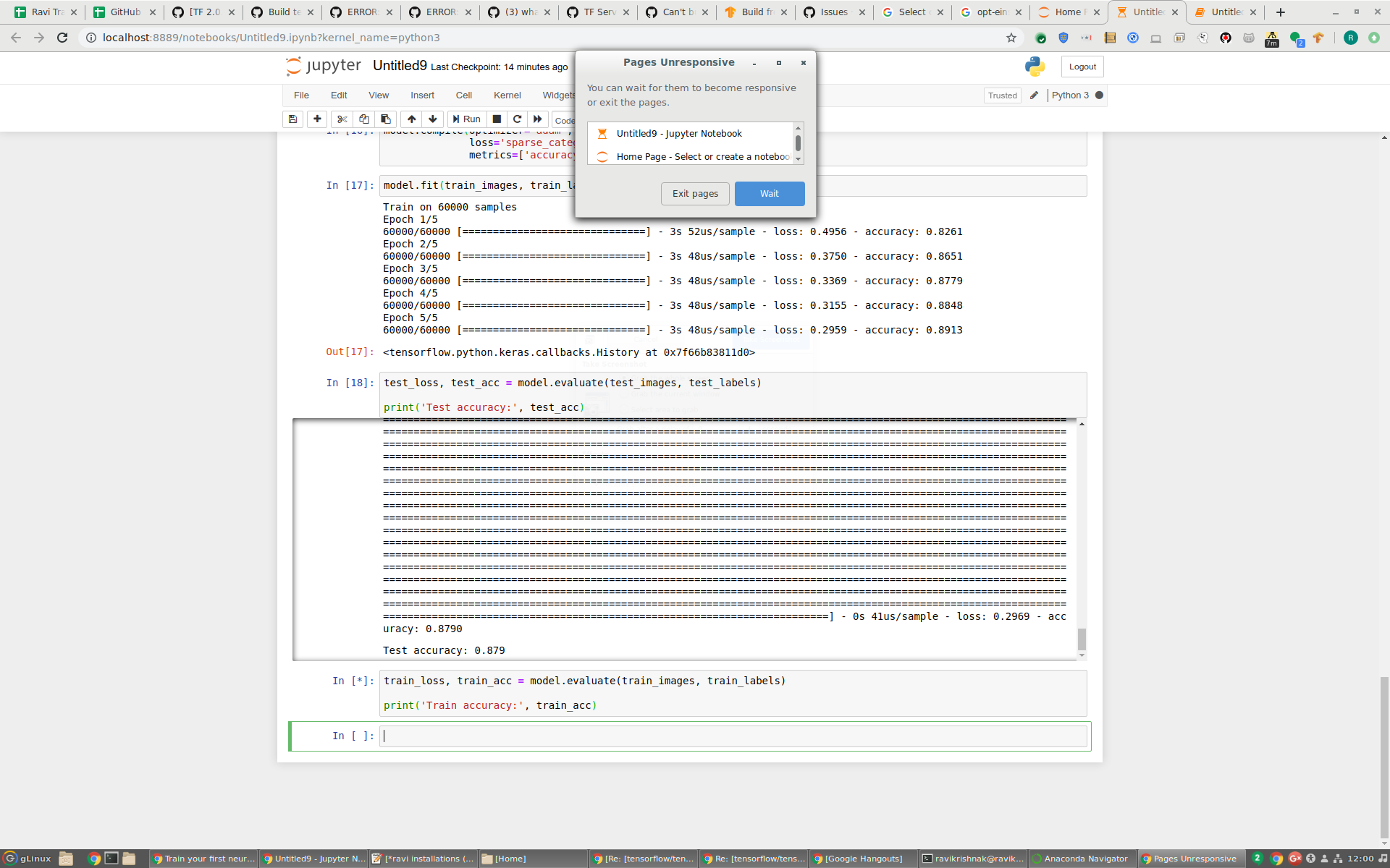 Tf 200 Rc0 Run Modelevaluate Let Notebook Crash Chrome · Issue 31943 · Tensorflow 4758