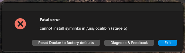 M1 after installation: cannot install symlinks in /usr/local/bin (stage 5) · Issue #6161 ...