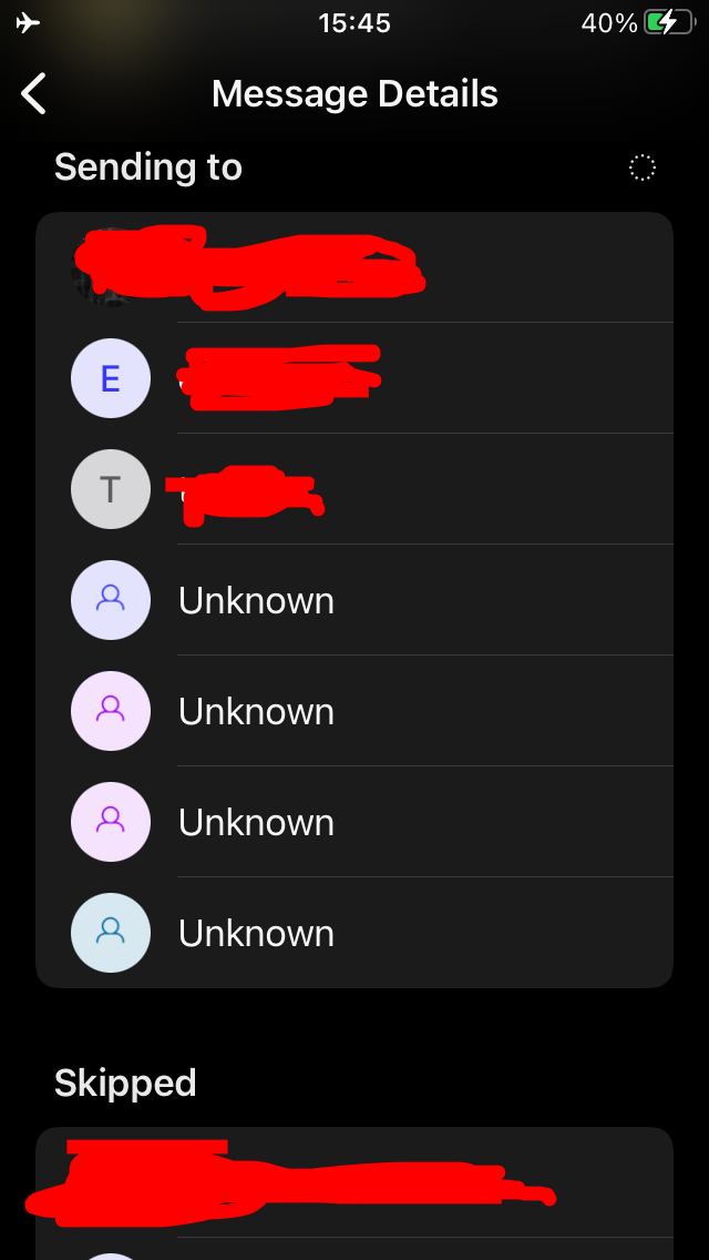 "Unknown contact"s Appearing. Infinite Google Capcha Loops, Failure of ...