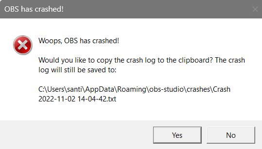 OBS reports crashes with this folder on OBS-Scripts · Issue #2 · Mushiiies/OBS-PYTHON · GitHub
