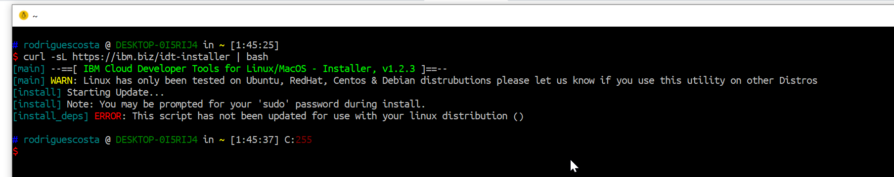 Help installing IBM CLI · Issue #342 · WhitewaterFoundry/Pengwin · GitHub