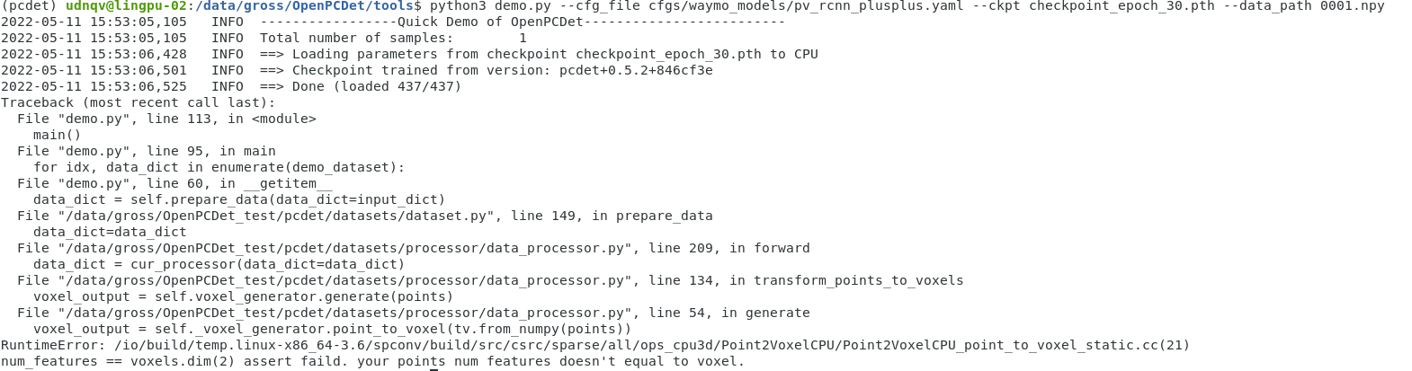 Problems with trained model with waymo dataset · Issue #967 · open-mmlab/OpenPCDet · GitHub