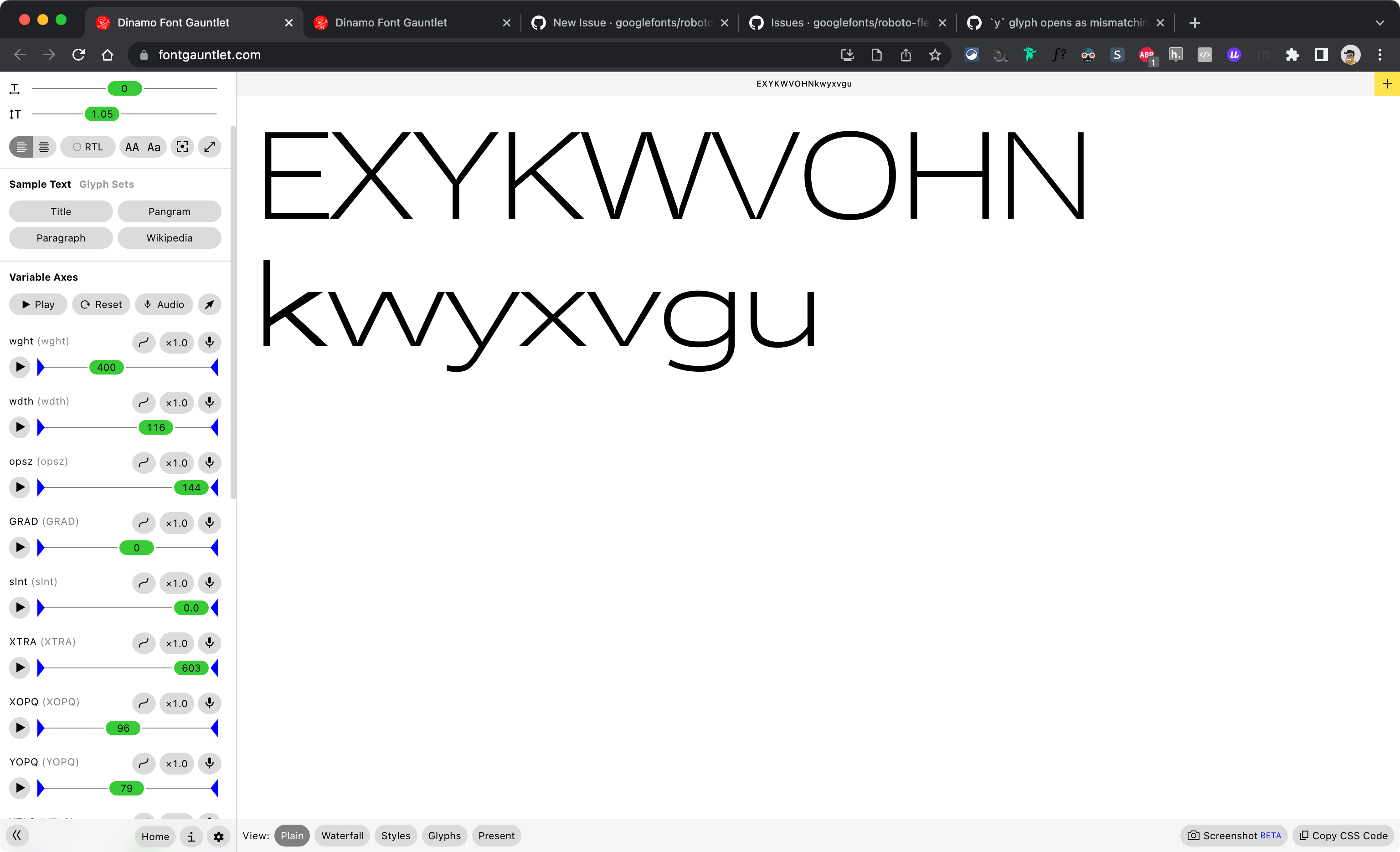 `k` in `XTRA` axis | opsz 48 · Issue #317 · googlefonts/roboto-flex · GitHub