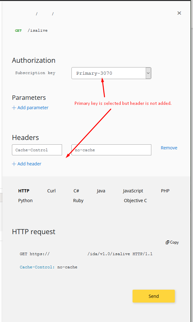 Primary subscription key is not added to the header. · Issue #652 · Azure/api-management ...