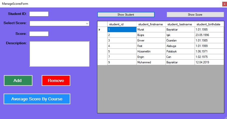 GitHub - MuratBayraktar0/Student-Information-System: C# ve SQL Server ...