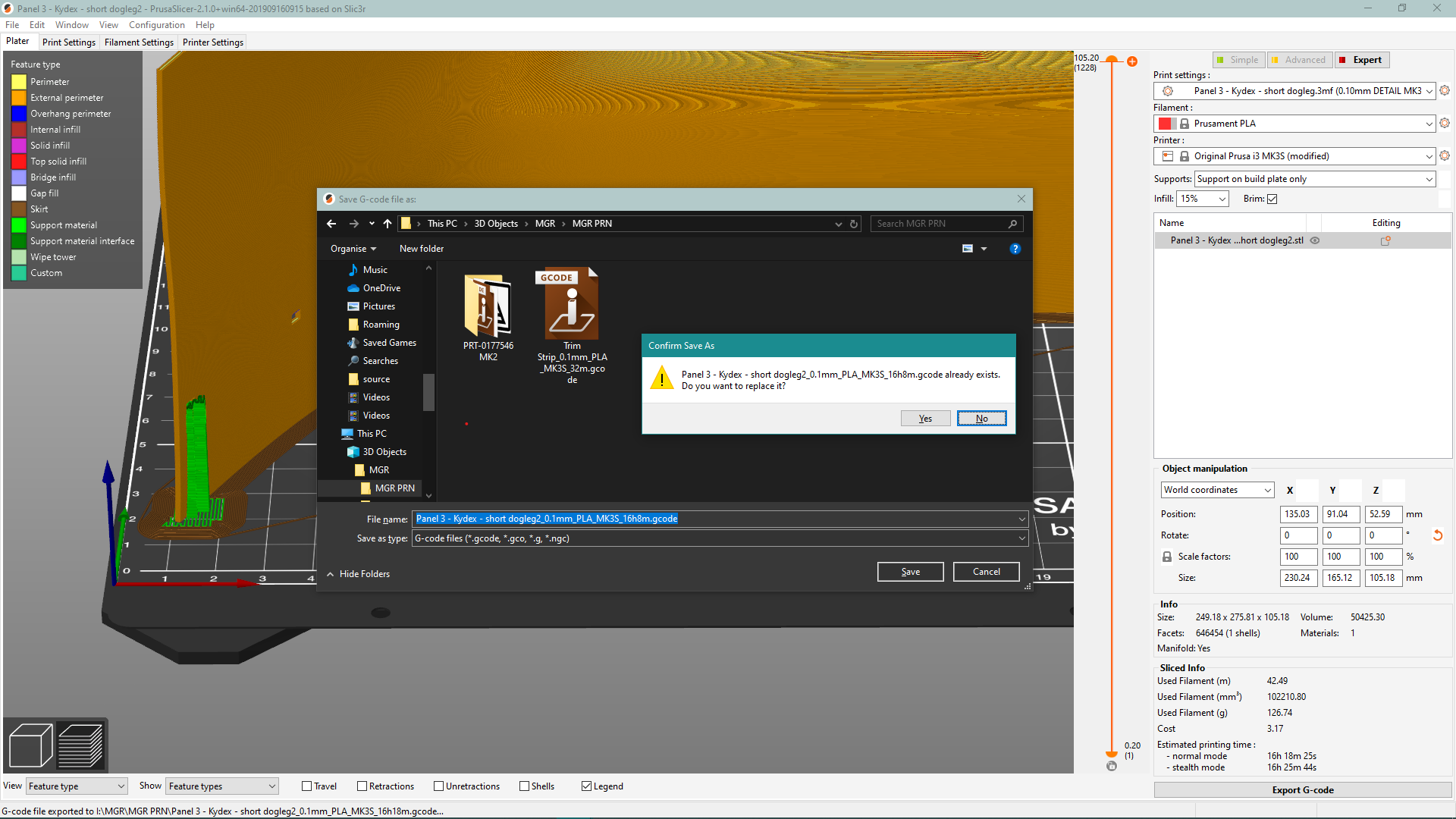 Error saving G-code · Issue #3105 · prusa3d/PrusaSlicer · GitHub