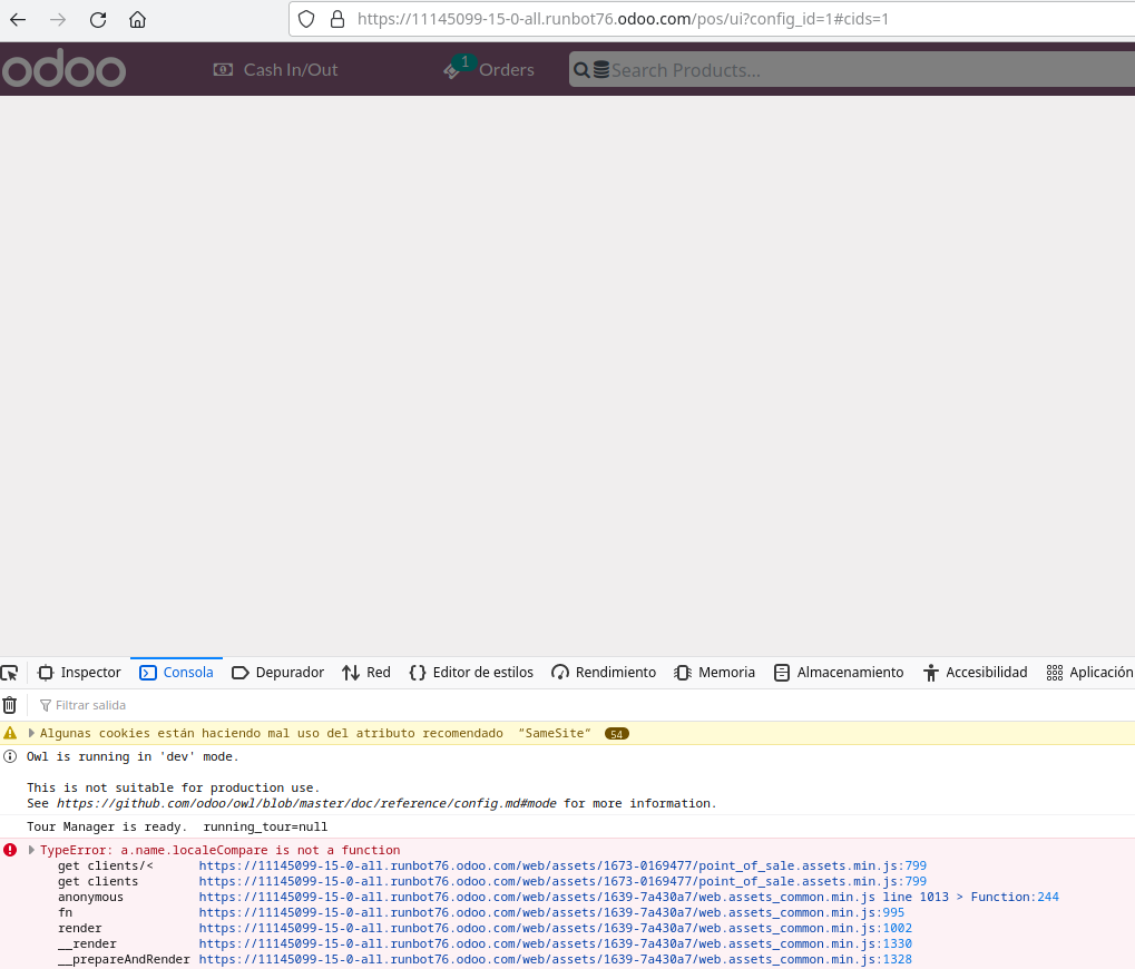 [15.0] point_of_sale: localeCompare is not a function · Issue #80147 ...