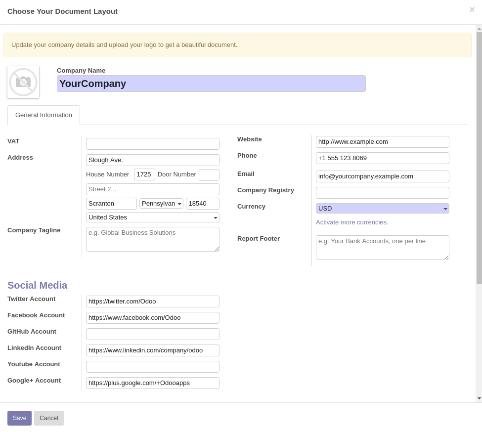 [11 0] Report Printing As Admin User Does Not Work Without Company Logo Using Print Button