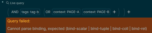 simple "and(or)" Query constrcted with Query builder results in error · Issue #9143 · logseq ...