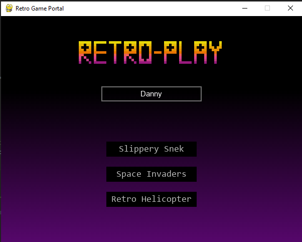 GitHub - dsantos747/Retro-Game-System: A little python project, with a ...