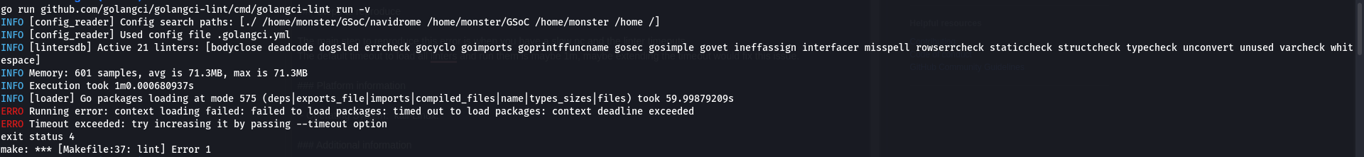 pre-push golangci-lint problem · Issue #1001 · navidrome/navidrome · GitHub