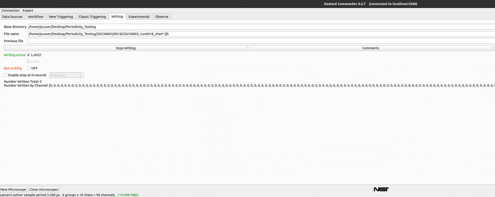 dcom window gets super long when you start writing · Issue #137 · usnistgov/dastardcommander ...