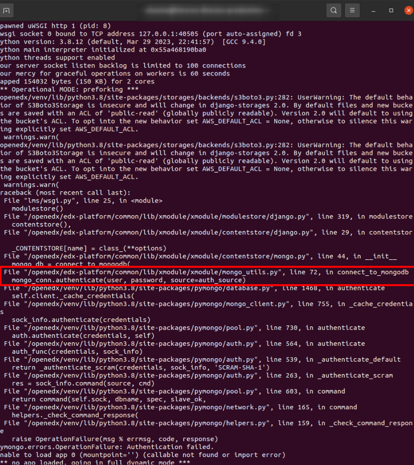 `authsource` configuration for mongo credentials · Issue #823 · overhangio/tutor · GitHub