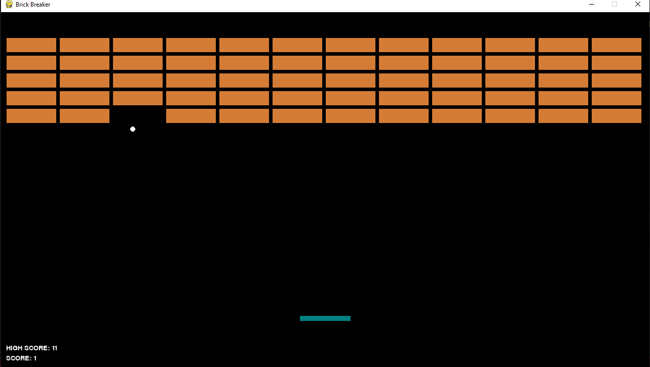 GitHub - daimbk/brick-breaker: classic 'Brick Breaker' game made using pygame libraries