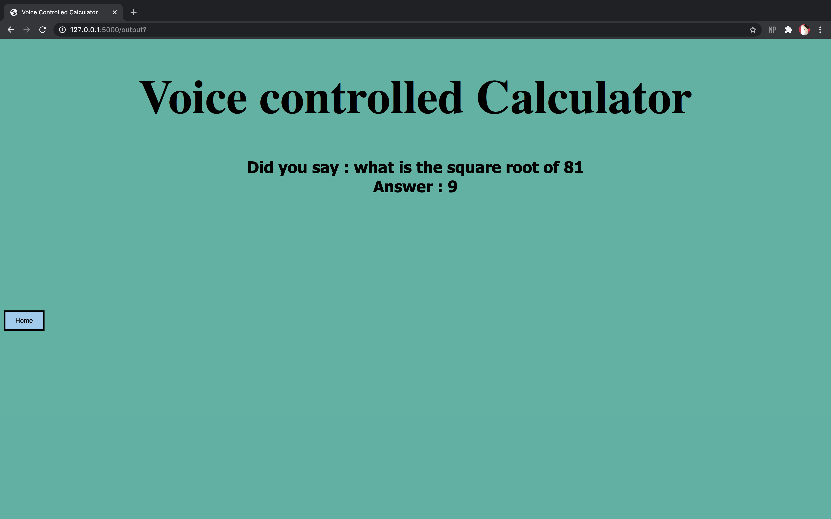 GitHub - Hrishikesh-3459/voiceControlledCalculator: A web-based voice controlled calculator.