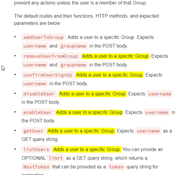 Documentation Incorrect Definitions Of Methods · Issue 1018 · Aws