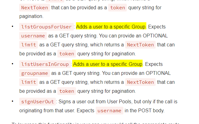 Documentation Incorrect Definitions Of Methods · Issue 1018 · Aws