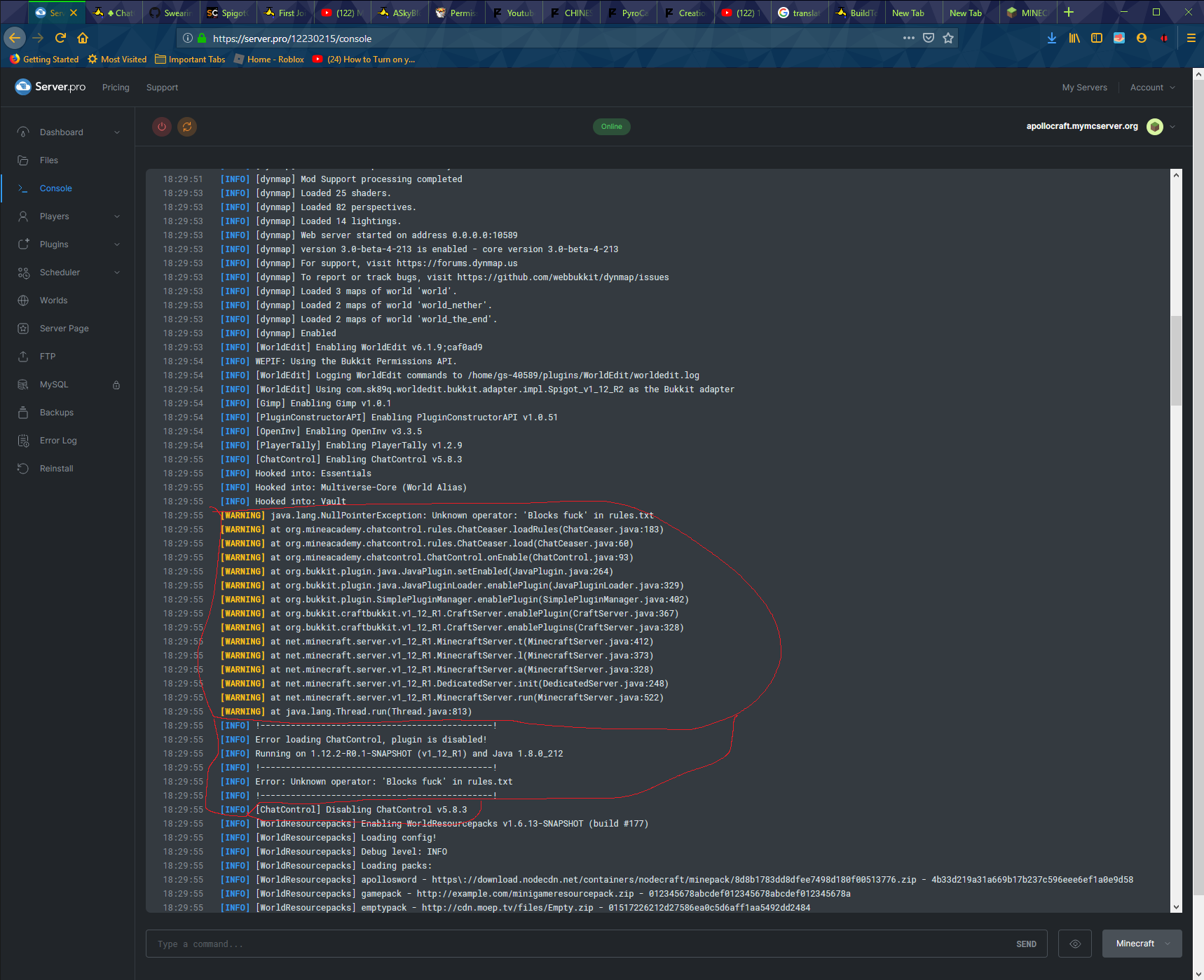Swearing Blocking Not Working · Issue #1291 · kangarko/ChatControl-Pro · GitHub