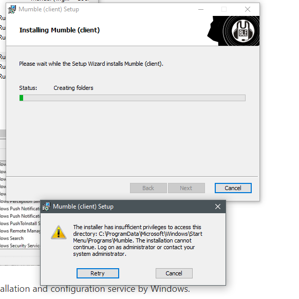 Unable To Install Latest Client On Computer · Issue 6122 · Mumble