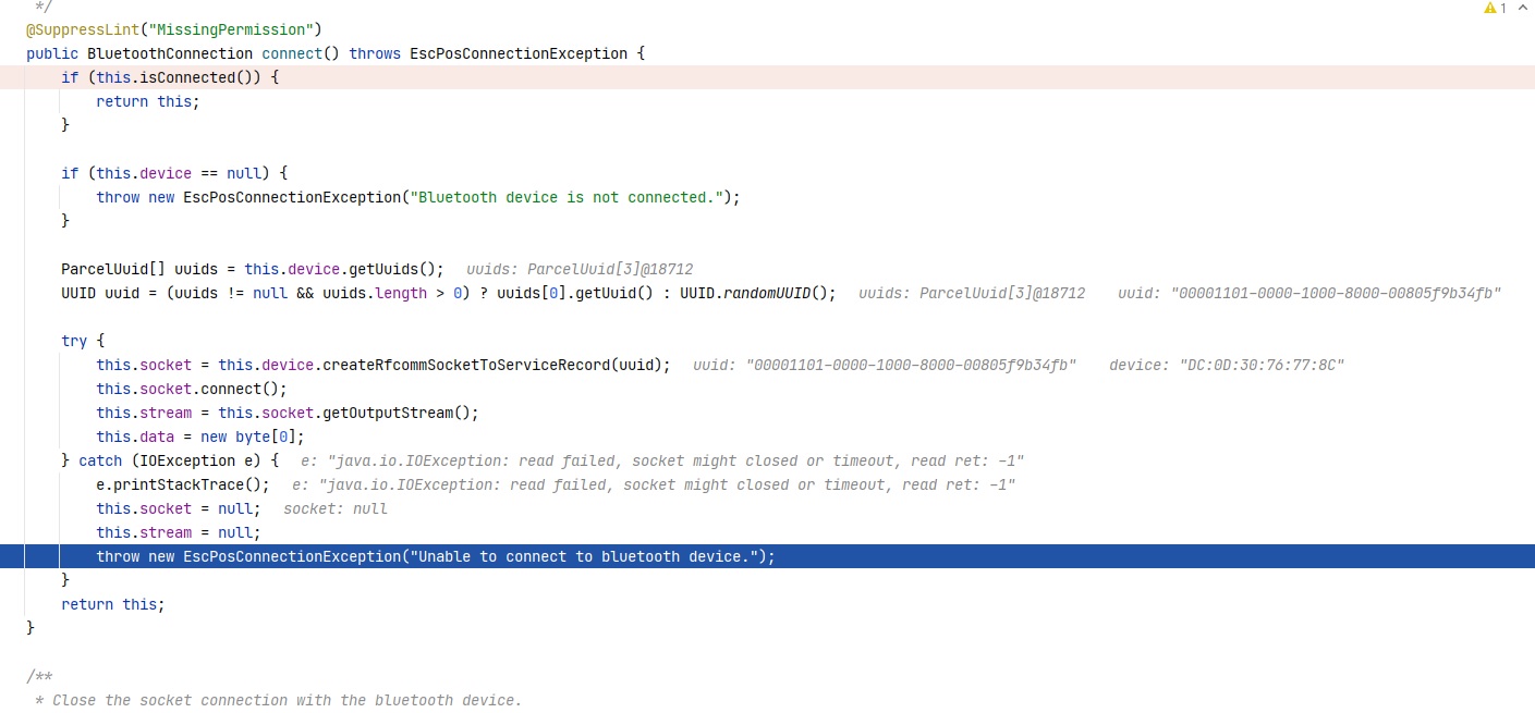 the printer stops doing its job · Issue #228 · DantSu/ESCPOS ...