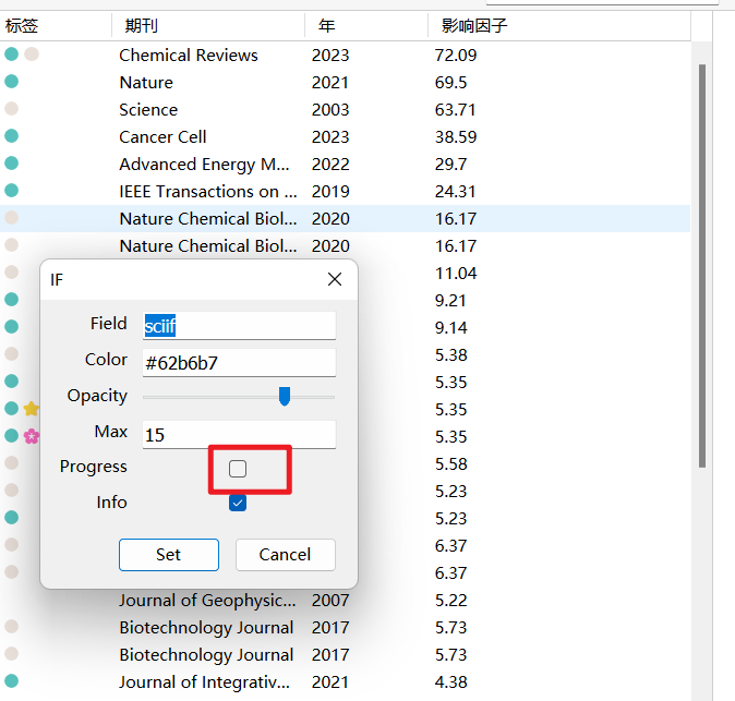 影响因子column的柱状图 · Issue #121 · MuiseDestiny/zotero-style · GitHub