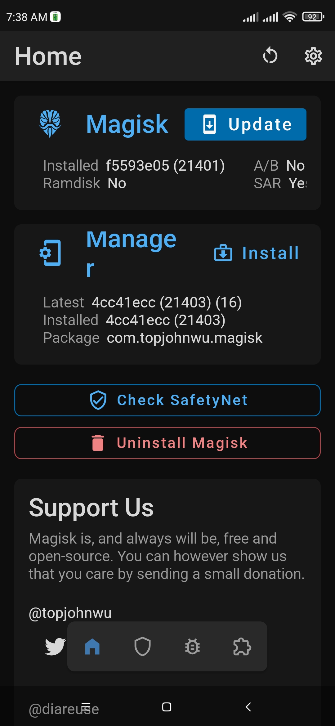 Patch Image method failed on 21403 · Issue #3765 · topjohnwu/Magisk · GitHub