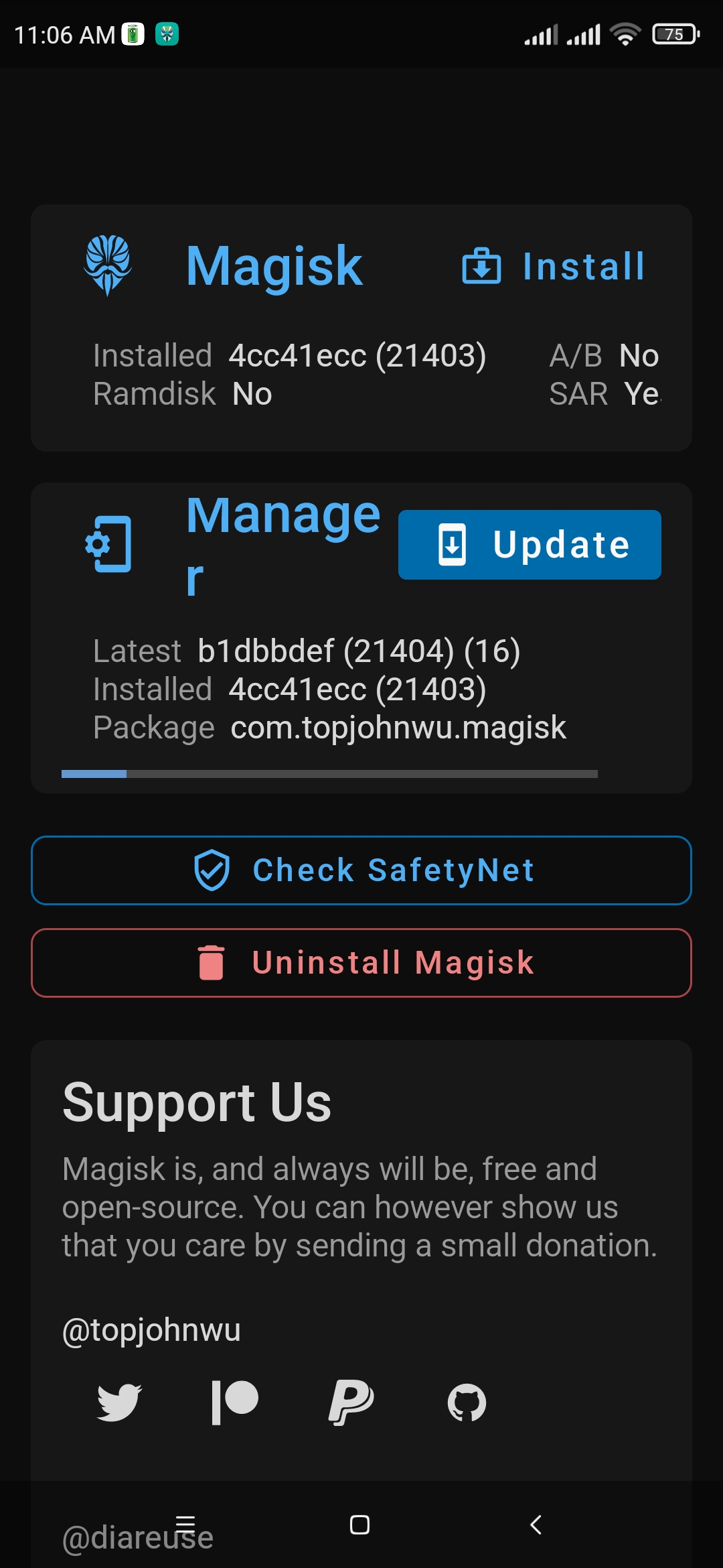 21404: Cannot update Manager from 21403, parsing package error · Issue #3767 · topjohnwu/Magisk ...