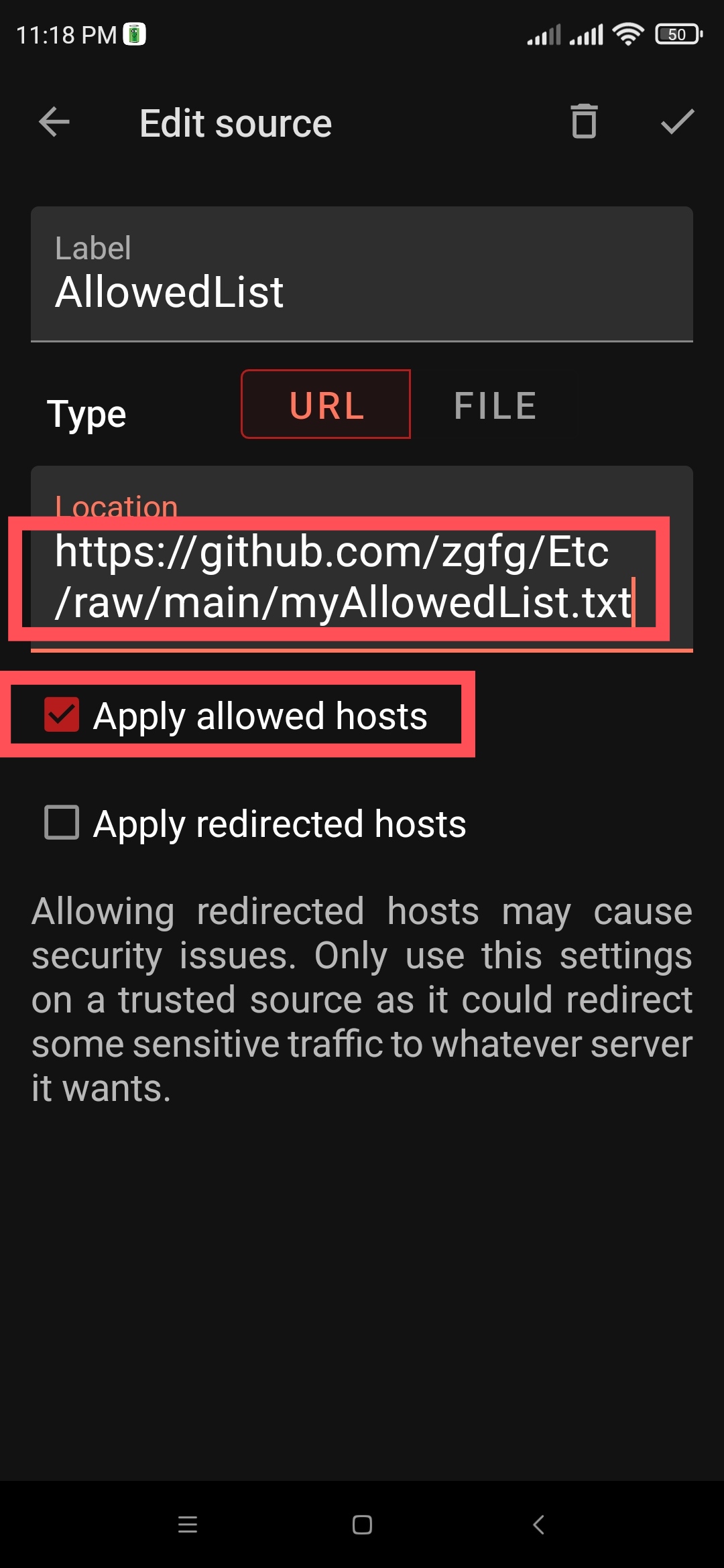 How to use Apply allowed hosts option when adding a hosts source? · Issue #2529 · AdAway/AdAway ...