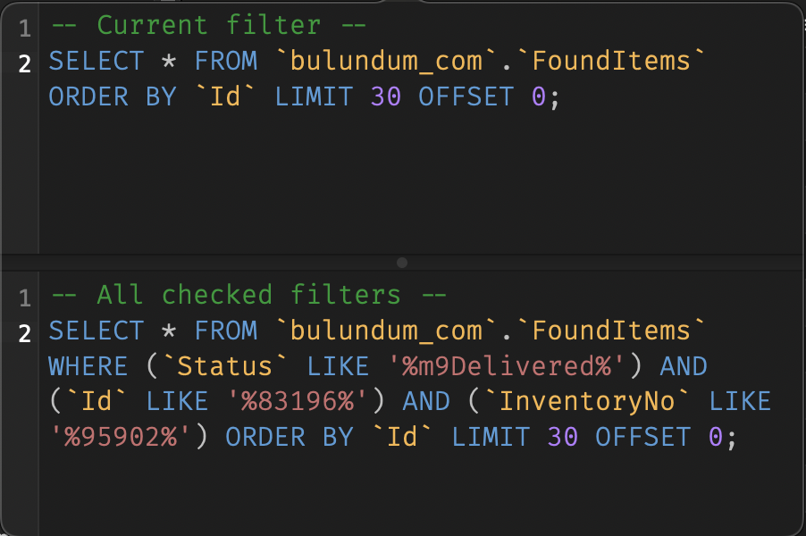 Feature Request: Copy and New Tab buttons in table SQL view · Issue #2347 · TablePlus/TablePlus ...
