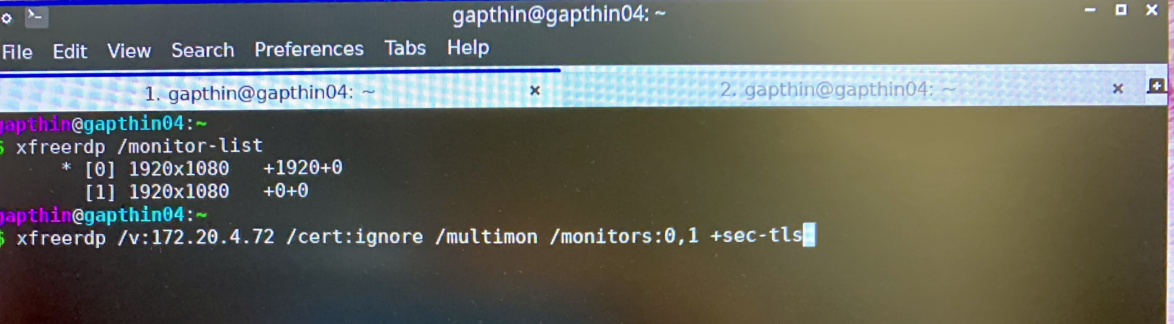 extended 2 monitor \Multimon · Issue #8226 · FreeRDP/FreeRDP · GitHub