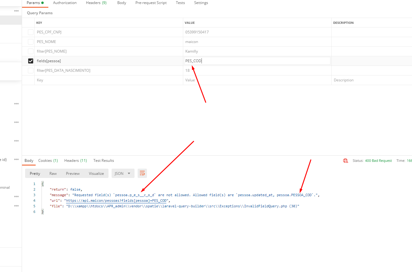 Bug on Select Field when field is write in UPPERCASE · Issue #524 · spatie/laravel-query-builder ...